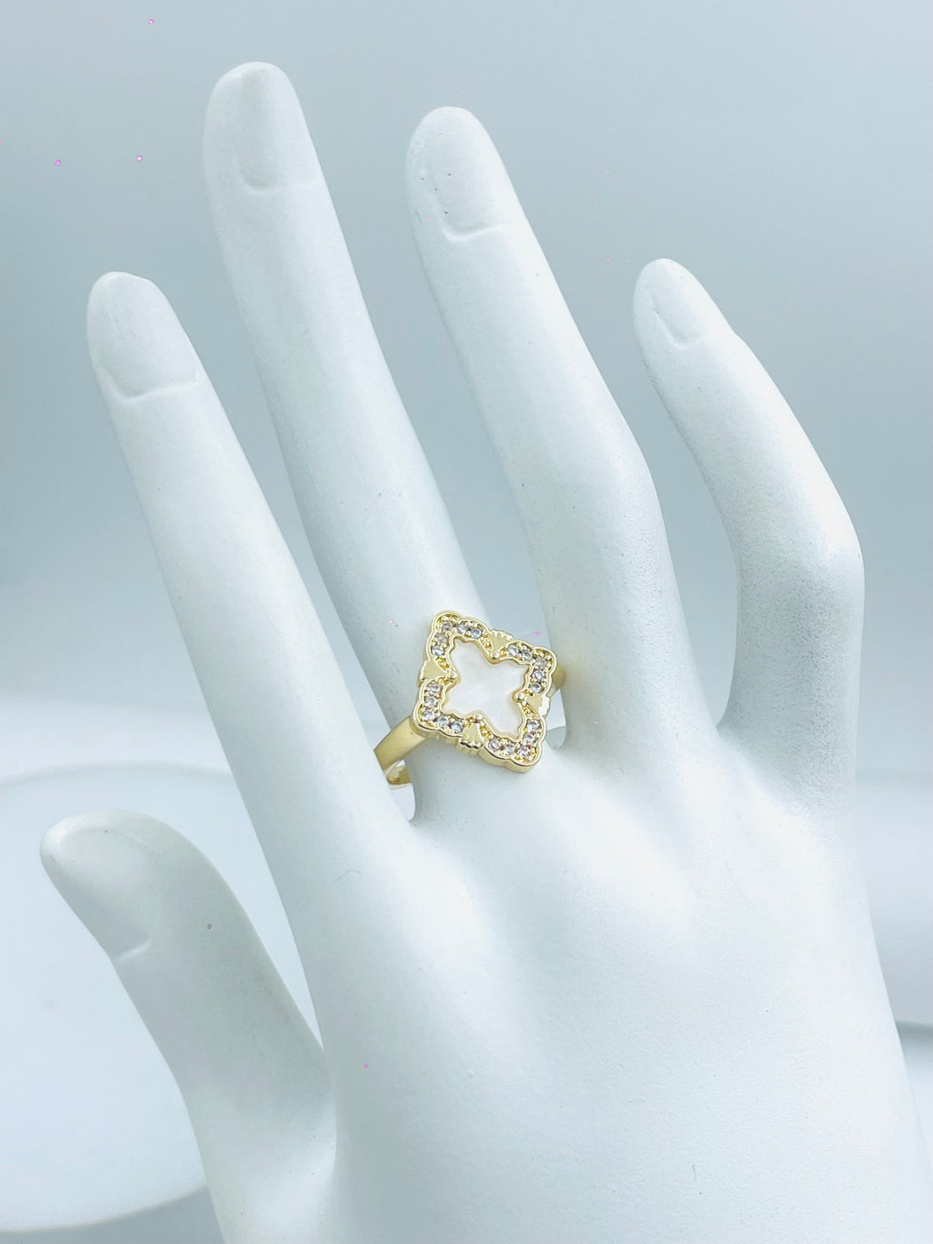 Elegant Gold Square Filigree Ring Timeless Design – Memsaab Fashions