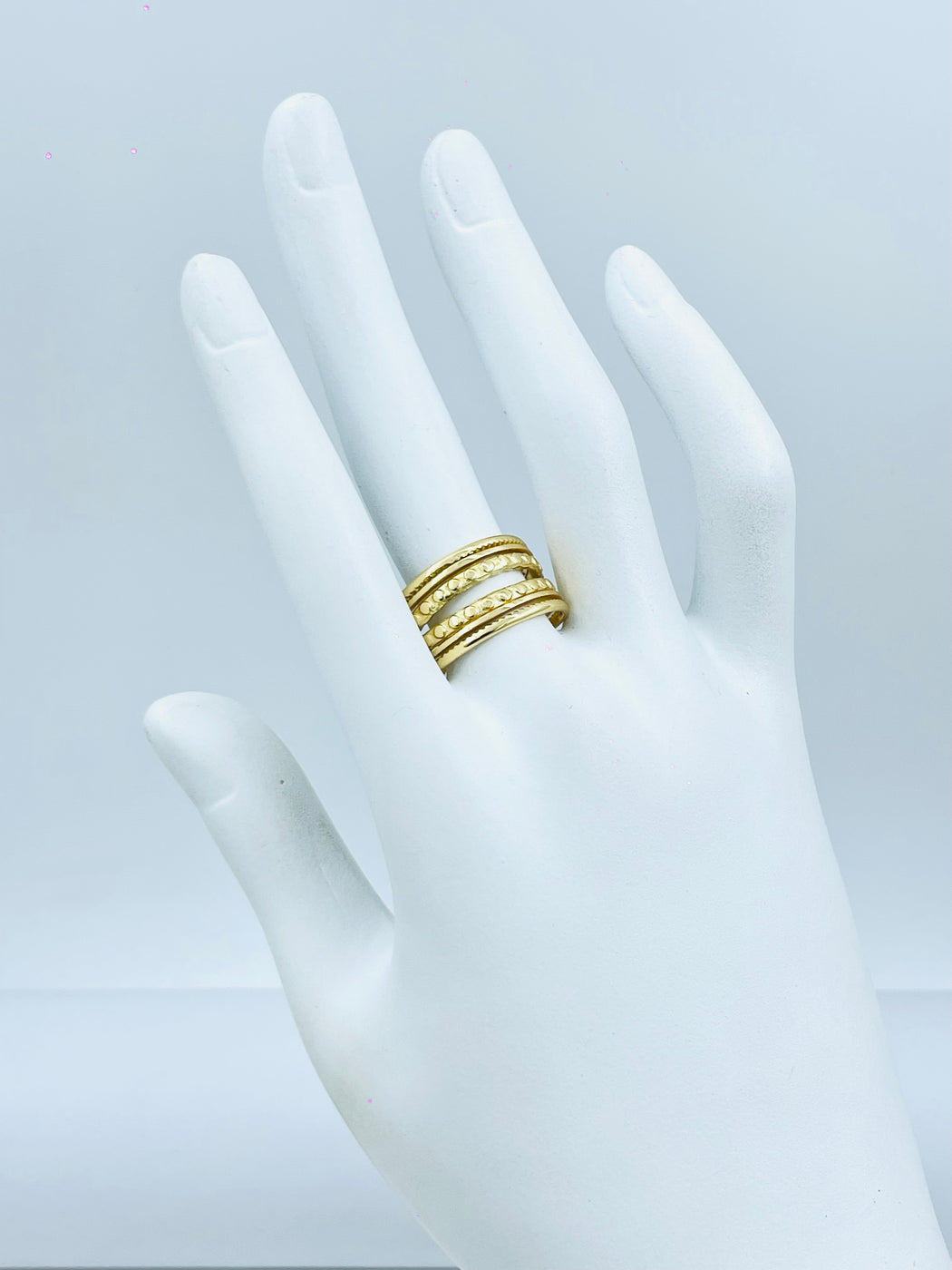 Elegant Gold Stacked Rings for Women – Memsaab Fashions